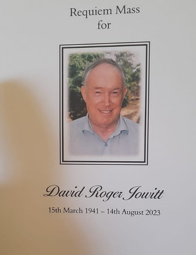 DAVID ROGER JOWITT 1941-2023: A TRIBUTE - Official Website of the ...